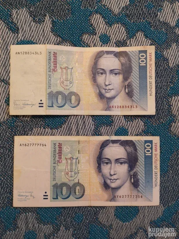 100 maraka nemackih 1991 (AY5) 100 DM original - KupujemProdajem