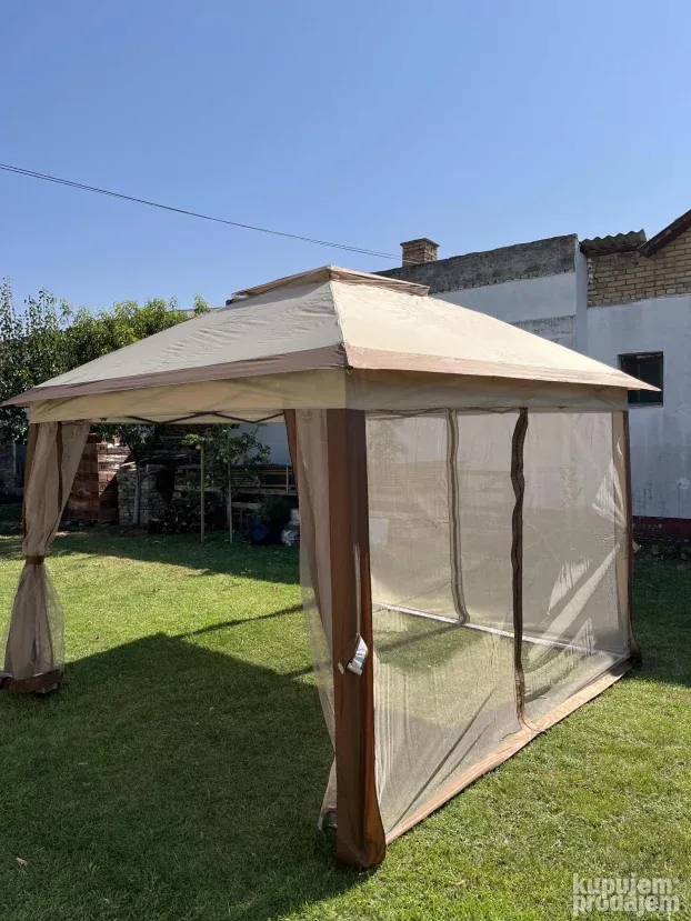 Paviljon - Tenda Letnjikovac za bastu dvoriste 3m NOVO - KupujemProdajem