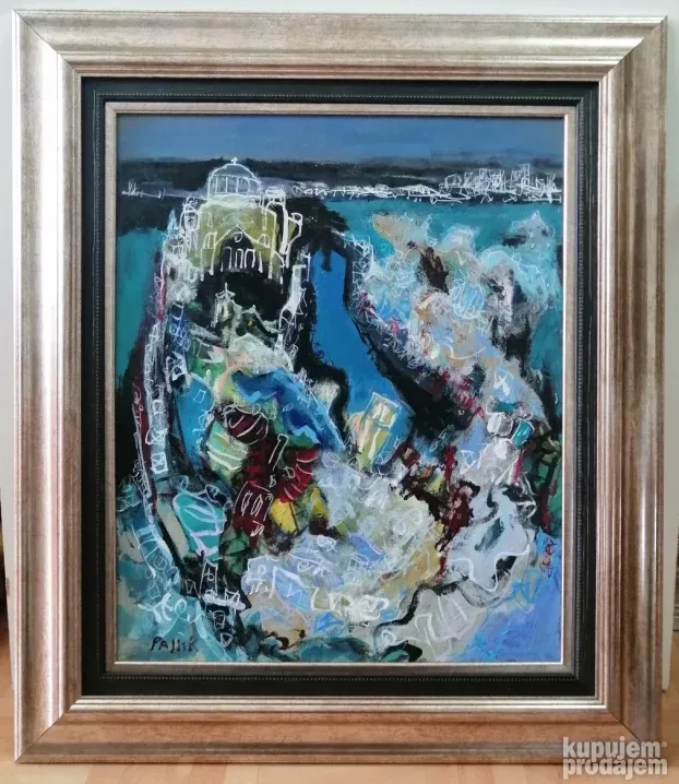 Beograd, Rajić Stevan, ulje na platnu, uramljena - KupujemProdajem