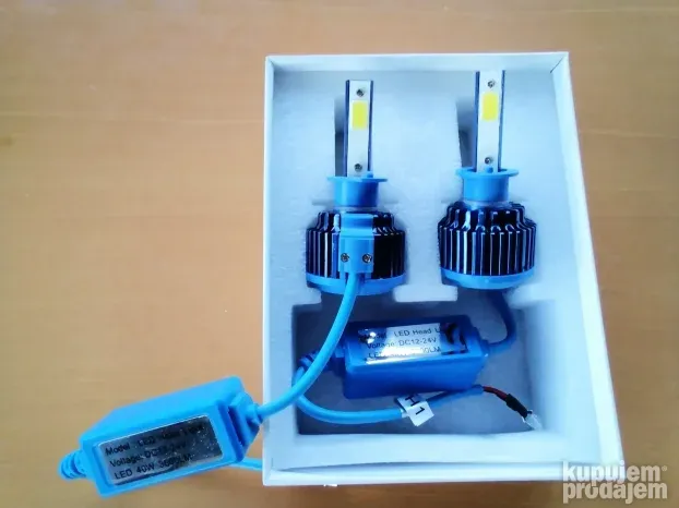 Auto sijalice COB LED SIJALICE H1, H4 H7 sa ventilatorom 40w - KupujemProdajem