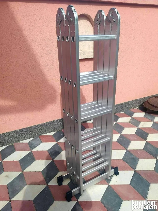 Aluminijumske zglobne merdevine 4x5/5,7m- BESPLATNA DOSTAVA ...