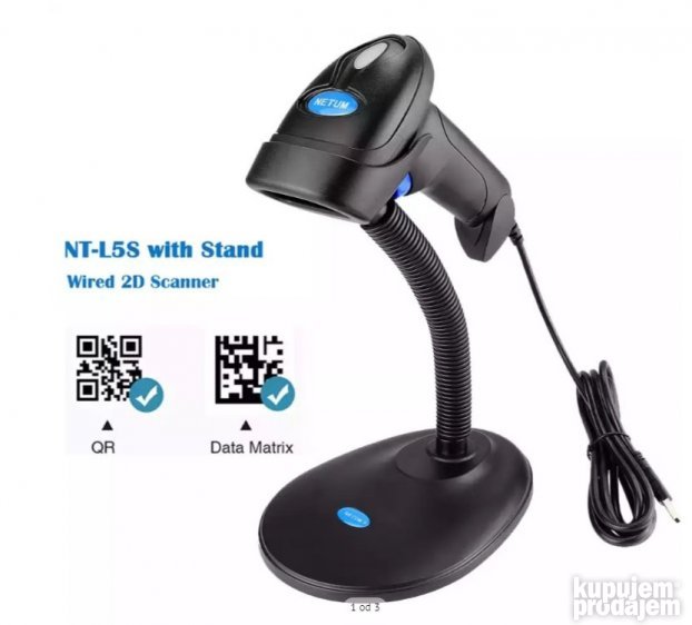 Bar kod citac skener sa nosacem - KupujemProdajem