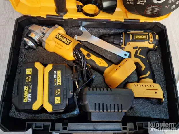 Dewalt set Aku srafilica + Aku brusilica 128v - KupujemProdajem
