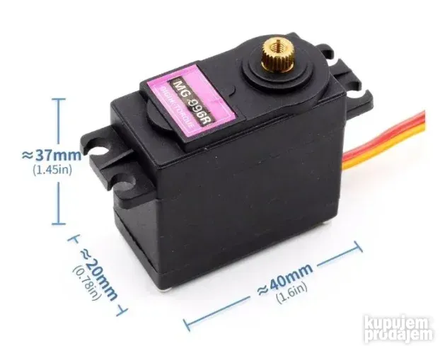 MG996R MG995R servo motor (metalni zupcanici) - Arduino - KupujemProdajem