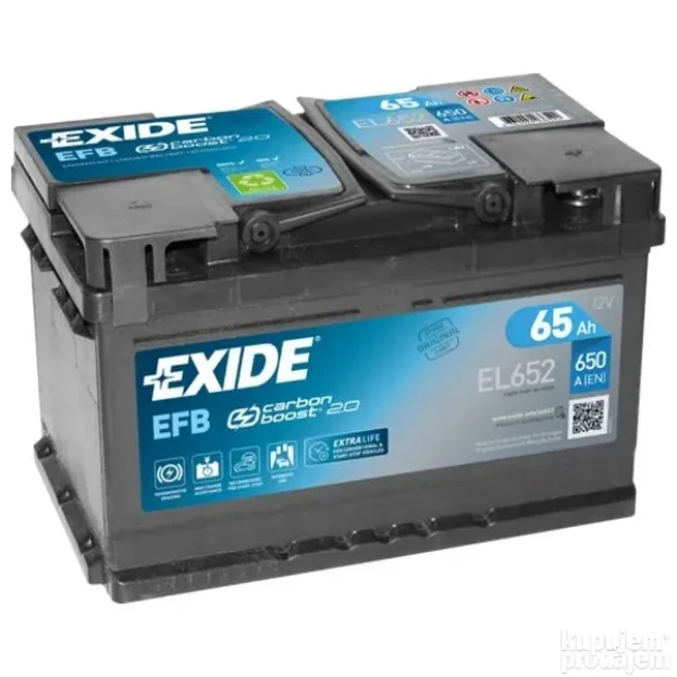 Exide Start&Stop EFB 65Ah 650A 12V - KupujemProdajem