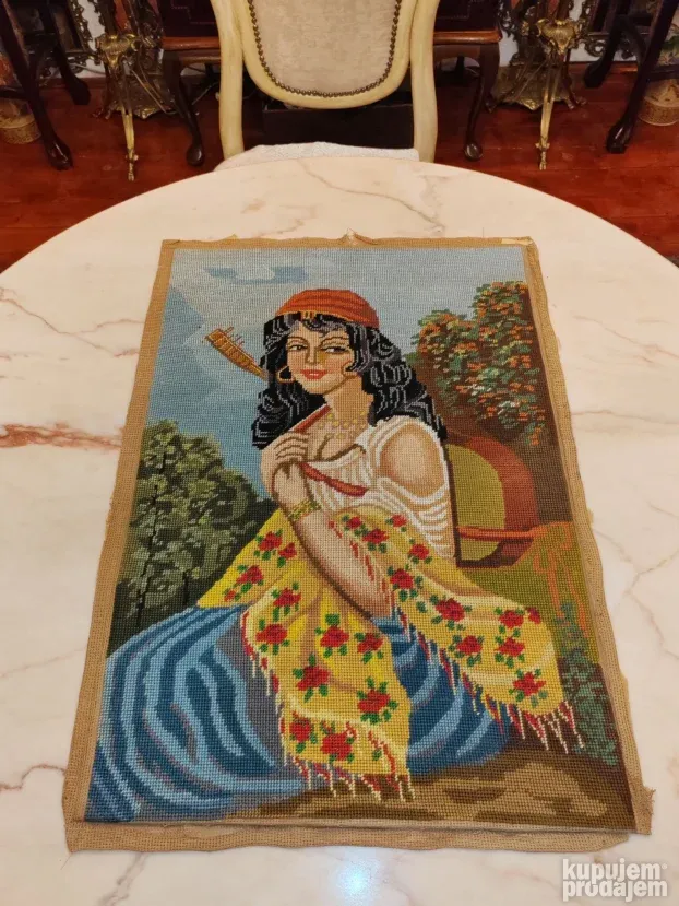 Vilerov Goblen Ciganka sa Gitarom - KupujemProdajem