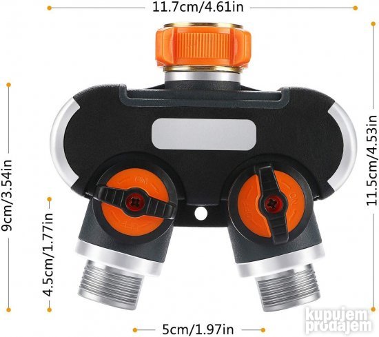 razdelnik s adapterom za slavinu za zalijevanje vrta - KupujemProdajem