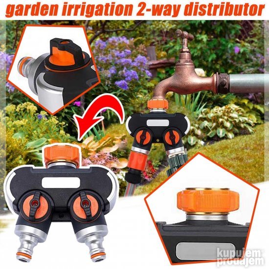 razdelnik s adapterom za slavinu za zalijevanje vrta - KupujemProdajem