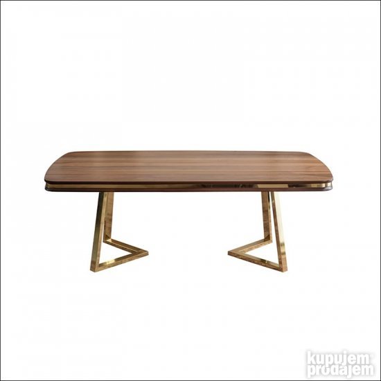 Klub sto Lisabon MDF Furnir Orah/Gold noge 800-504 - KupujemProdajem