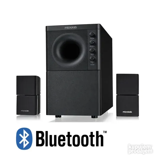Microlab X3BT Bluetooth drveni zvučnici 2.1 sistem 98W RMS ...