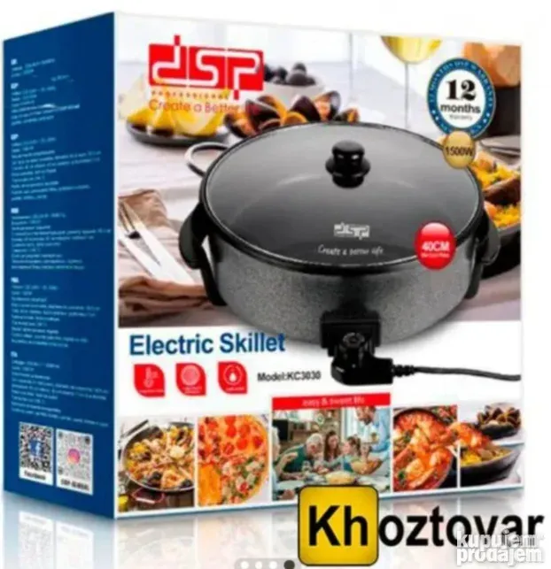 Elektricni tiganj pica pizza pekac DSP KC3030 40cm - KupujemProdajem