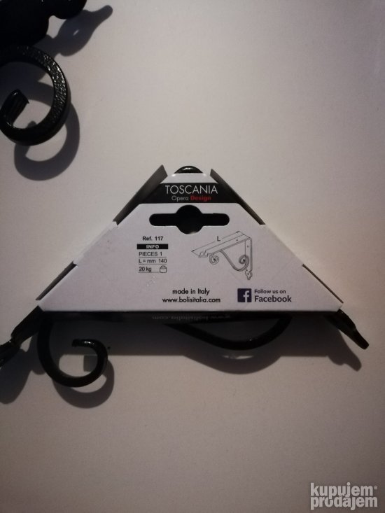 Nosac police rustik Toskana 14cm23cm33cm-okov za namestaj - KupujemProdajem