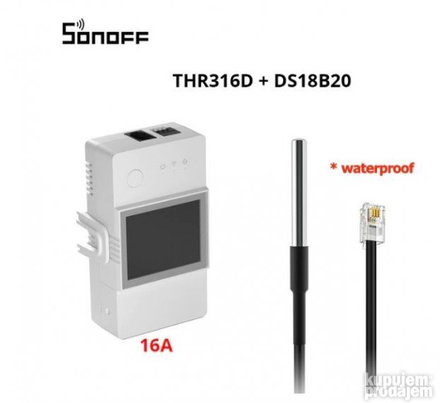 TH16 ELITE 16A + sonda temperature SONOFF - KupujemProdajem