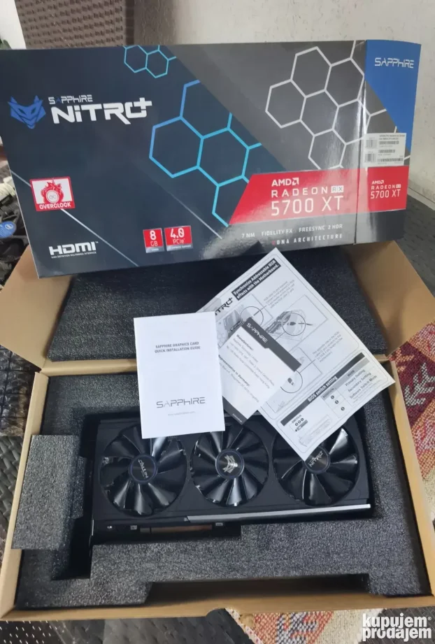 RX5700XT Sapphire Nitro+ 8G Full Pack - KupujemProdajem