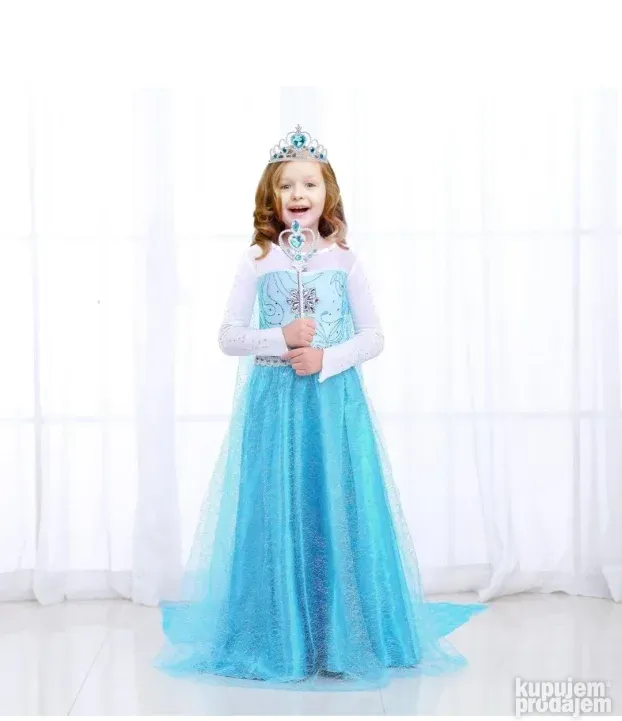 Akcija Elza Elsa Frozen kostim model A 3 haljina plast - KupujemProdajem
