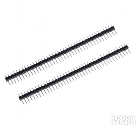 Pin letvica muska 40 pin 2.54mm za Arduino lomljiva - KupujemProdajem