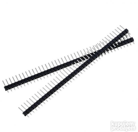Pin letvica muska 40 pin 2.54mm za Arduino lomljiva - KupujemProdajem