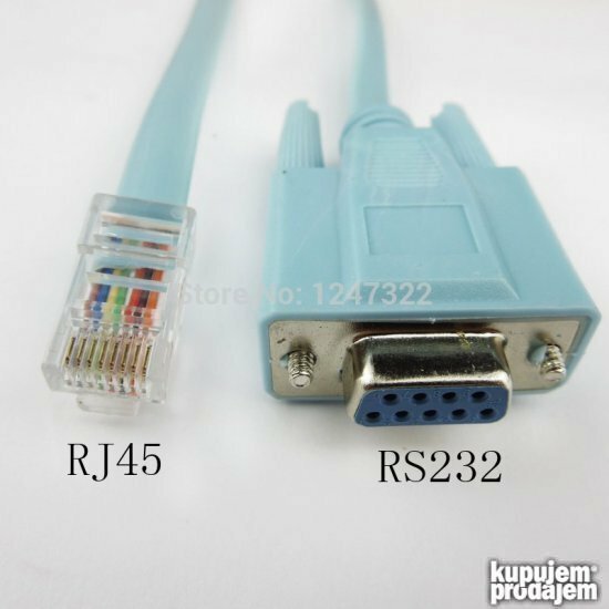 Serijski kabl COM RS232 9pin DB9 RJ45 LAN Cisco RJ-45 USB - KupujemProdajem