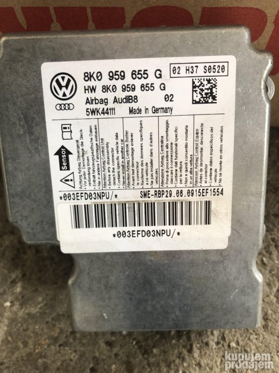 Audi A4 A5 air bag centrala 8K0 959 655 G - KupujemProdajem