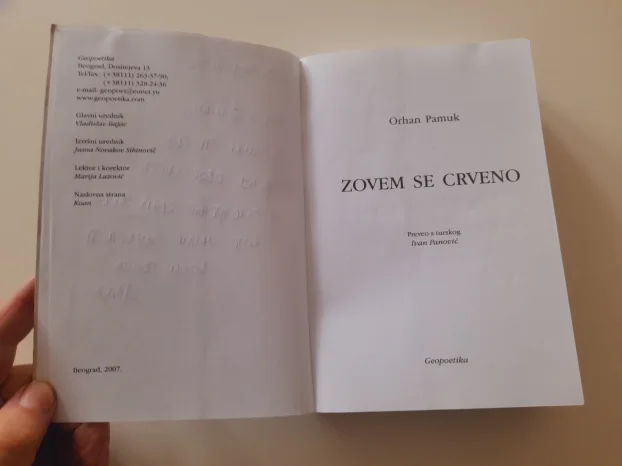 Zovem se crveno - Orhan Pamuk - KupujemProdajem