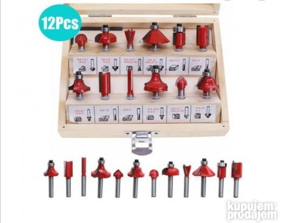 Frezer za Drvo - Set frezera za drvo 6.35mm - KupujemProdajem