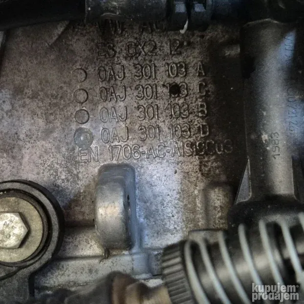 Menjac 1.4 TSI 122 Golf 7 start stop 0AJ301103 A B C D - KupujemProdajem
