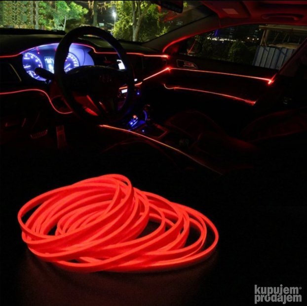 LED NITI dekorativno svetlo za enterijer 12-24V CRVENO - KupujemProdajem