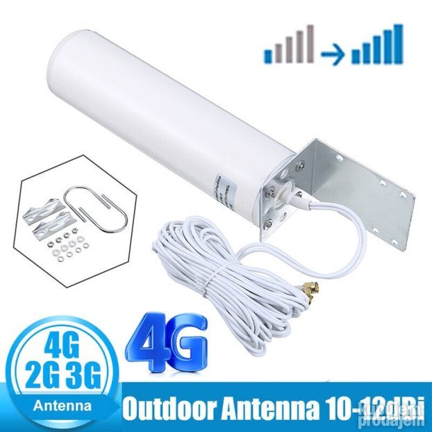 4G LTE Antena 10-12dBi SMA za Ruter, modem A1, Telenor, MTS ...