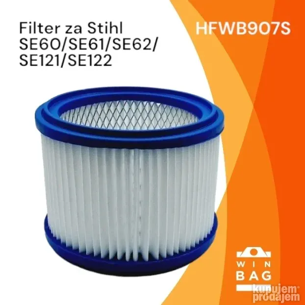 Filter+zaštitna pena navlaka za Stihl SE60/SE61/SE62/SE122 ...