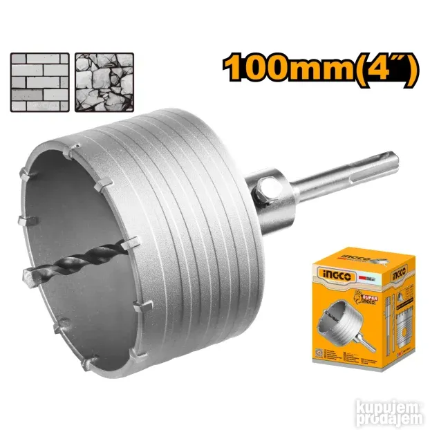 HCB1001 Kruna za beton 100MM SUPER INGCO - KupujemProdajem