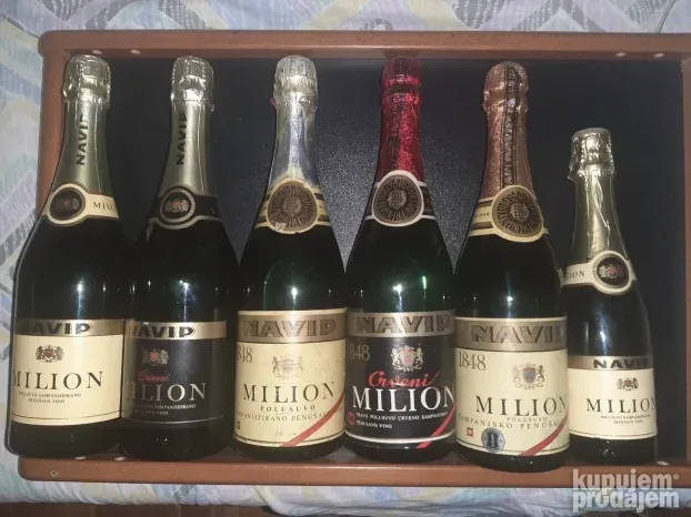 65 flasa vina, od toga 46 penusavih vina, 1 sampanjac (222 ...