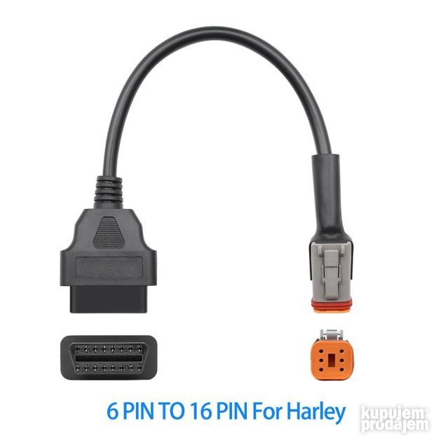 Harley adapter za Motor OBD2 6PIN NA 16 Pin KABL-ADAPTER - KupujemProdajem