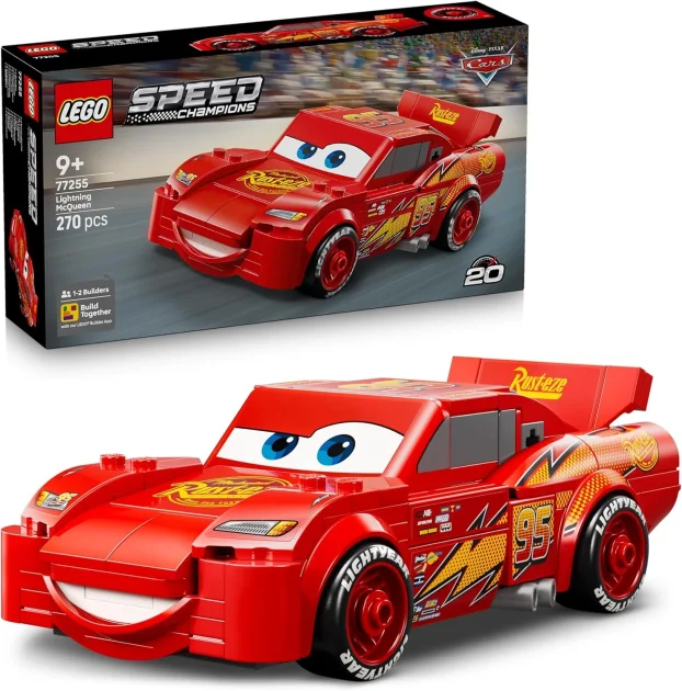 LEGO Speed Champions Lightning McQueen Toy for Cars by Disne ...