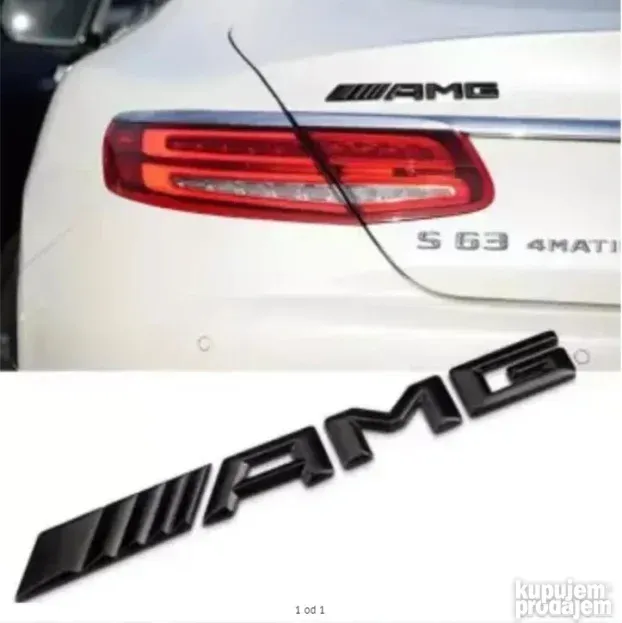 AMG crna oznaka za gepek Mercedes tip 2 - KupujemProdajem