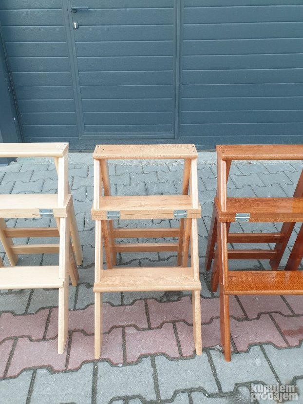 Stolica merdevine tri stepenika bukva - KupujemProdajem