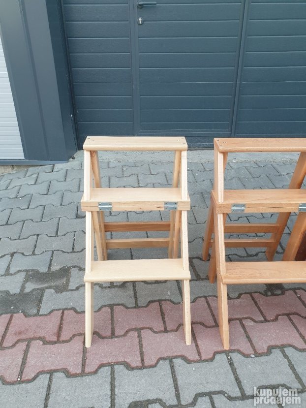 Stolica merdevine tri stepenika bukva - KupujemProdajem