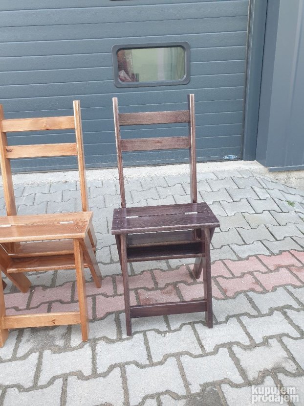 Stolica merdevine tri stepenika bukva - KupujemProdajem