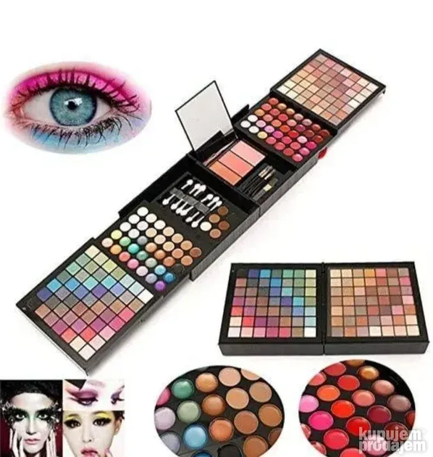 Šminka Paleta sminke 177 delova Kofer sminka - KupujemProdajem