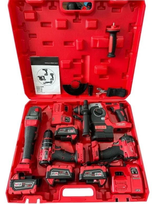 Milwaukee 4u1 Aku Set - 4 Baterije + 2 Punjača - KupujemProdajem