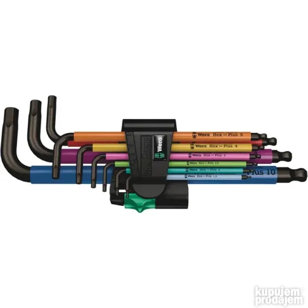 Wera 950/9 Hex-Plus Multicolour 1 set imbus ključeva, metrič ...