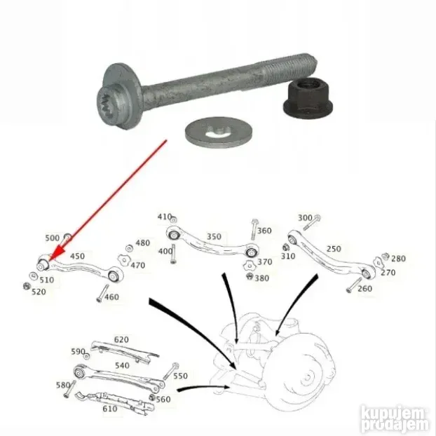 Sraf zadnjeg trapa Mercedes C-klasa W204 - KupujemProdajem