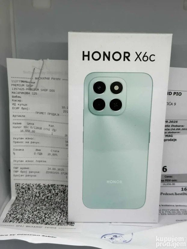 Honor X6c 6/128 / NOVO / 2 GOD GARANCIJA - KupujemProdajem