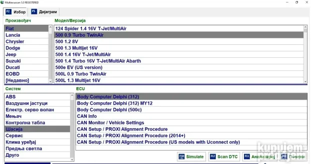 FIAT MultiEcuScan 5.0 SRPSKI + Druga vozila 2022 - KupujemProdajem