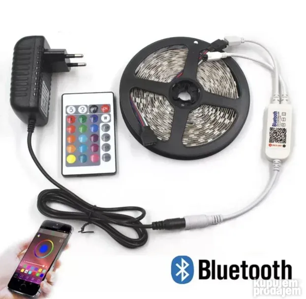 Wifi rgb led traka Bluetooth rgb led traka 10m sa napajanjem ...