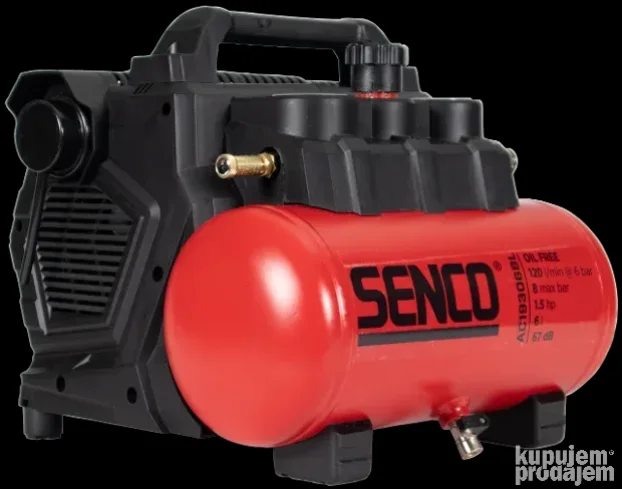 Senco AC19306BL Kompresor za vazduh, 6l, 8 bar, 1100W - KupujemProdajem