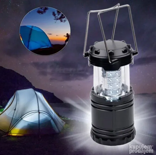 Led solarna punjiva lampa fenjer za kampovanje - KupujemProdajem
