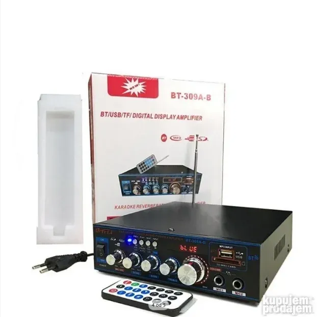 Bluetooth Audio POJAČALO LED/SD/FM Sa DALJINSKIM - BT 309A B ...