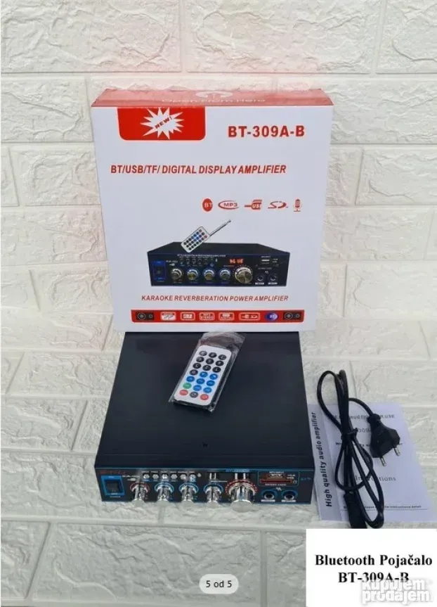 Bluetooth Audio POJAČALO LED/SD/FM Sa DALJINSKIM - BT 309A B ...