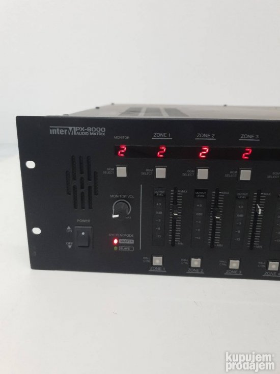 Inter M PX-8000 Audio Matrix System 8x8 Controler - KupujemProdajem