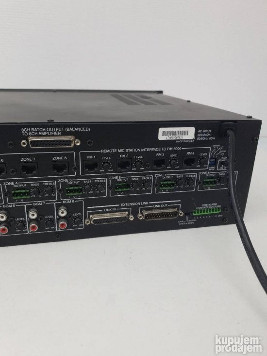 Inter M PX-8000 Audio Matrix System 8x8 Controler - KupujemProdajem